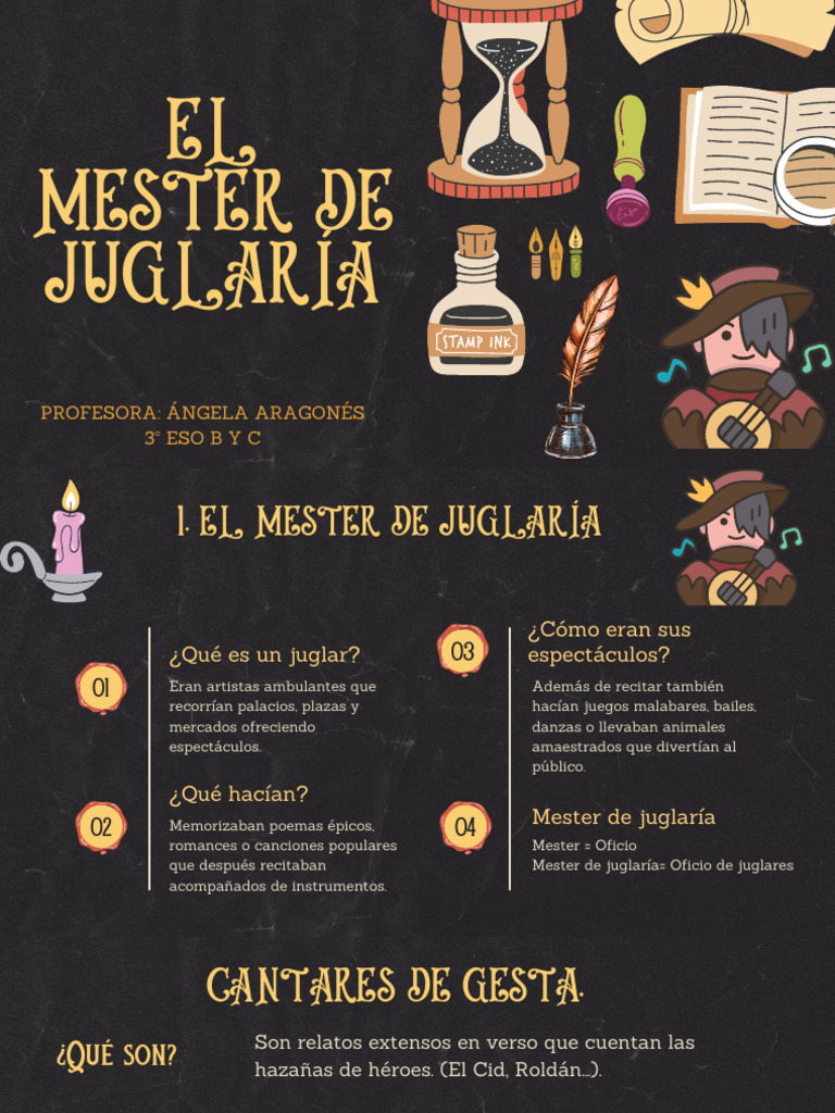 El Mester de Juglaría y El Mester de Clerecía | PDF | Literatura en ...