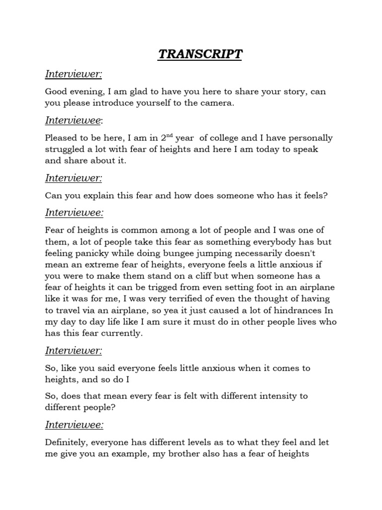 Transcript 1 | PDF | Psychological Concepts | Psychology