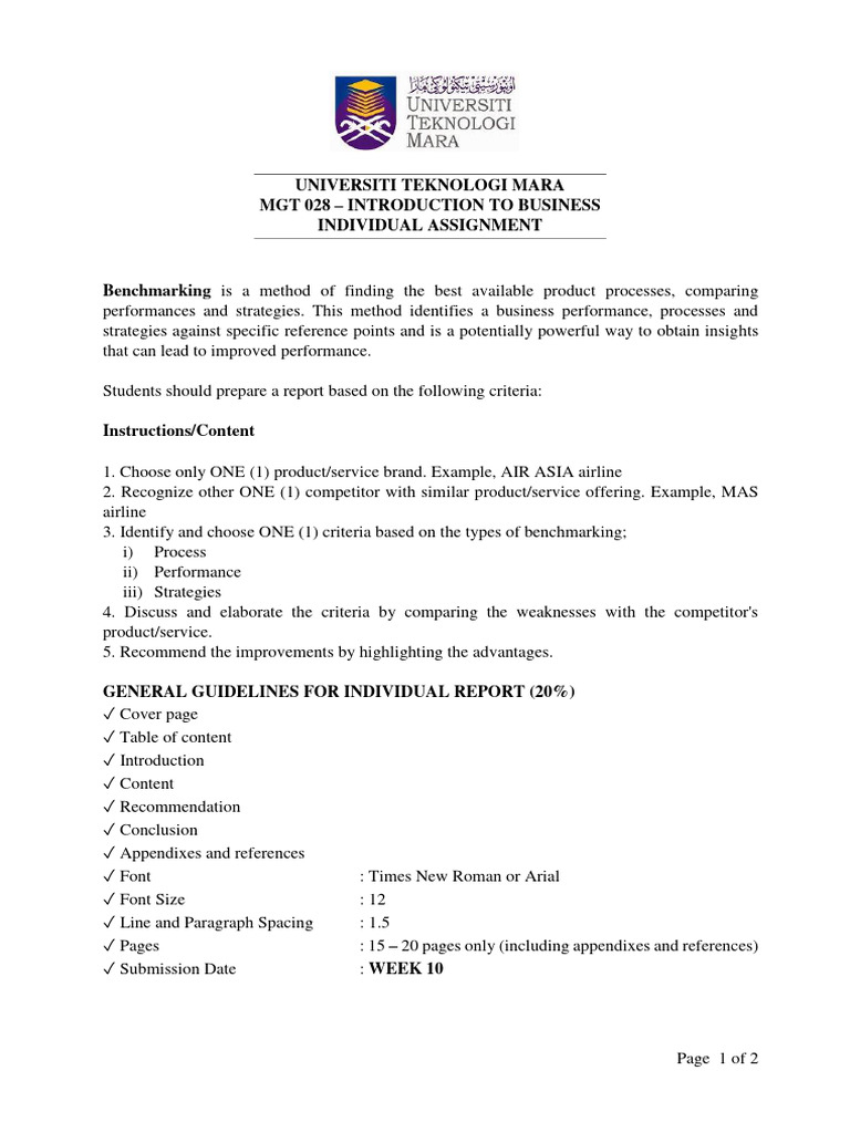 INDIVIDUAL ASSIGNMENT MGT028 - Sir Jem - BA0023P | PDF