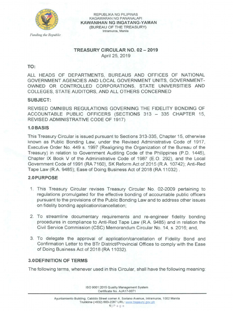 TC No. 02-2019 (Existing) | PDF