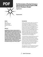 USP 467: Residual Solvents Guidelines | PDF | Gas Chromatography | Solvent