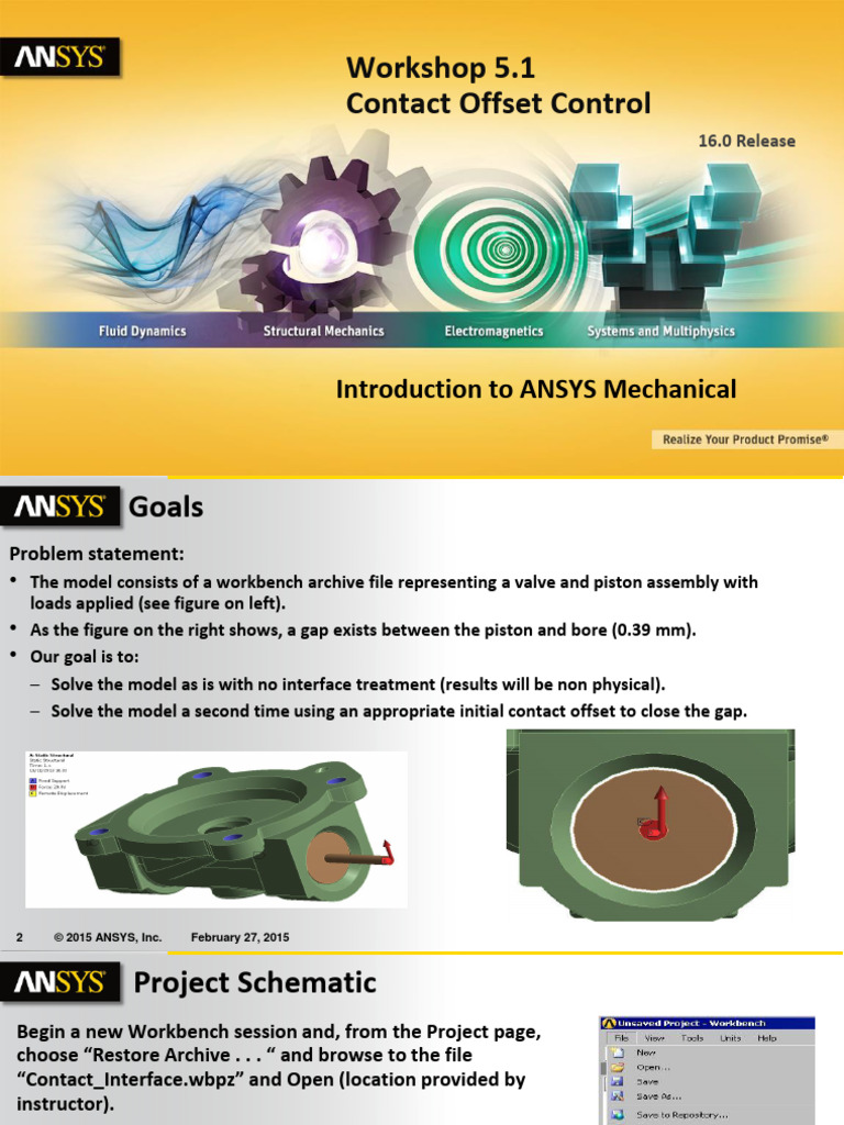 Mechanical Intro 16.0 WS5.1 Cont Offst | PDF | Force | Stress (Mechanics)