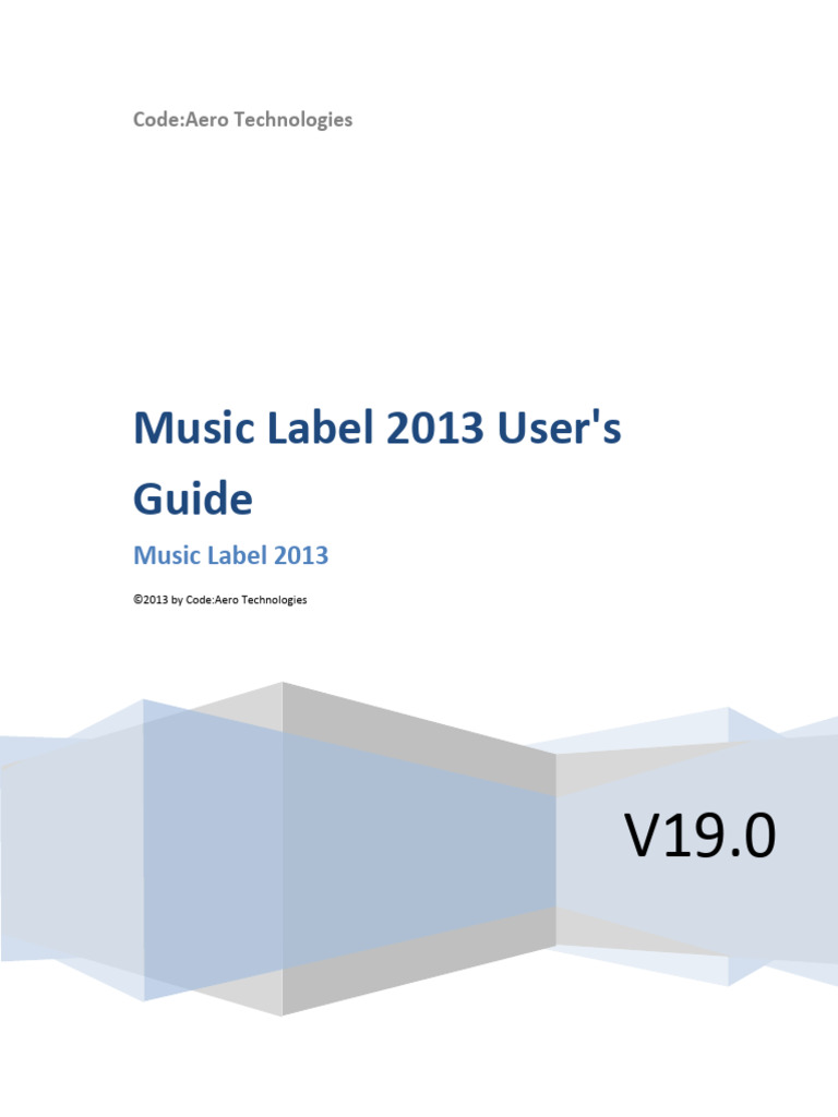 Music Label User Guide | PDF | Ios | Window (Computing)