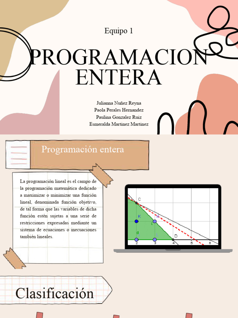 Introducción a la Programación Entera | PDF | Métodos y materiales de ...