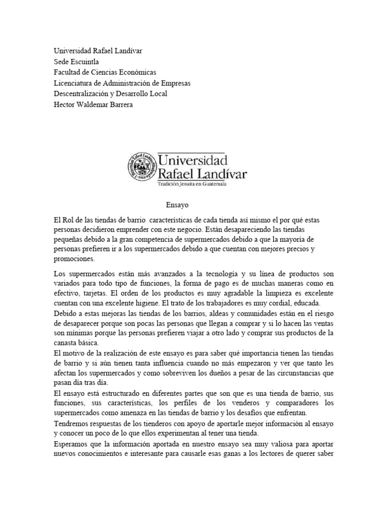 El Futuro de las Tiendas de Barrio | PDF | Supermercado | Business