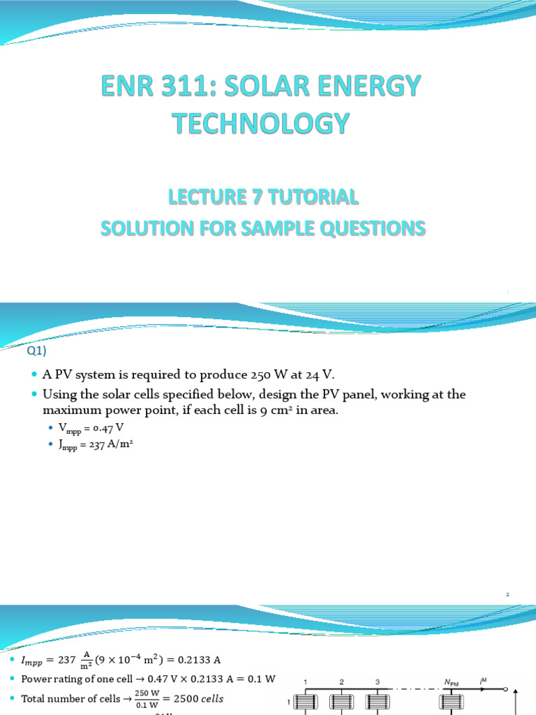 ENR311 Chapter 7 Solutions | PDF