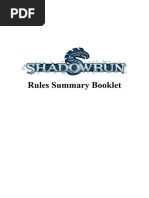 Shadowrun 5th Edition Cheat Sheet | PDF | Role Playing Games | Gaming