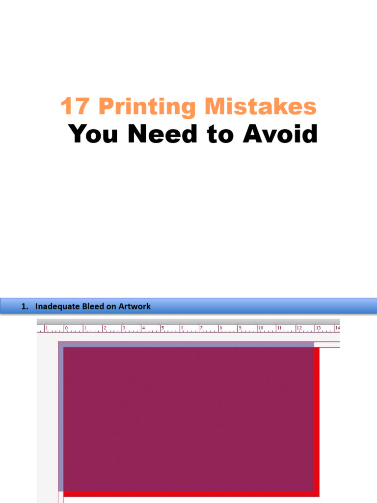 17 Mistakes you should avoid | PDF | Image Resolution | Communication Design