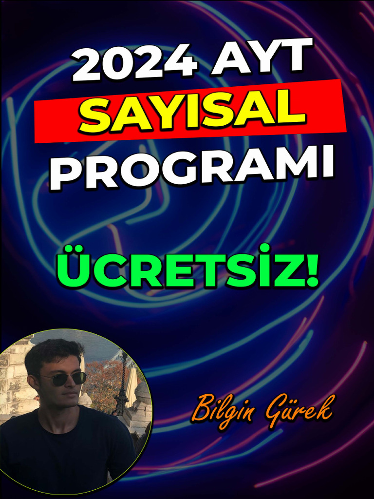 2024 Ayt Sayisal Program | PDF