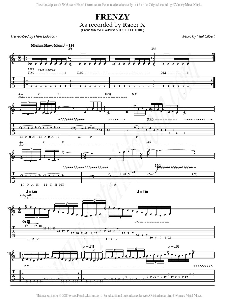 RacerX Frenzy | PDF | American Rock Musicians | Music