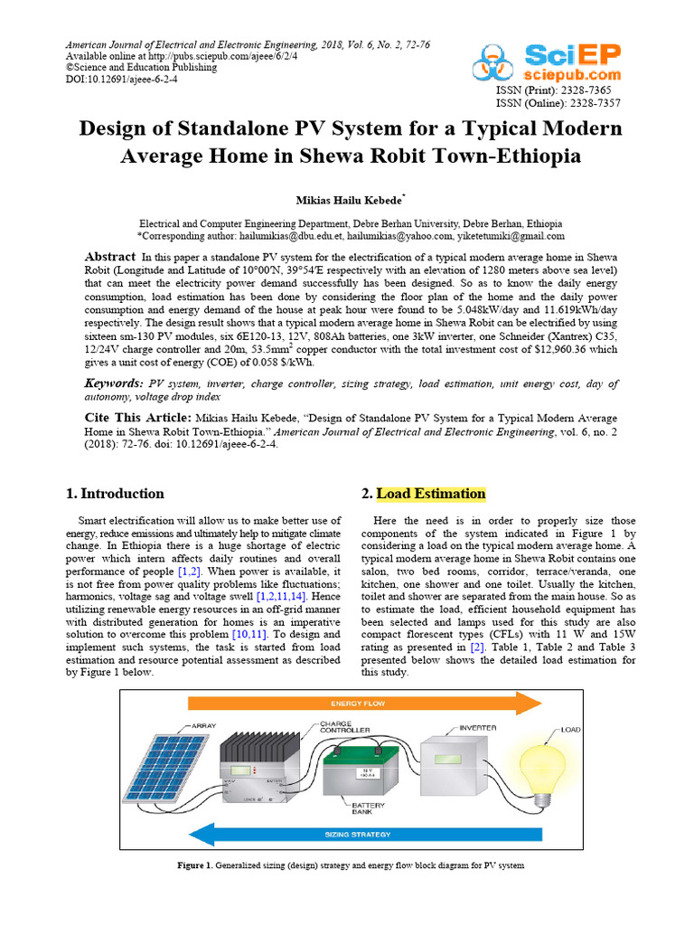 2023 07 13 Renewable Energy Lec4 Paper Problem Design Stand Alone PV ...