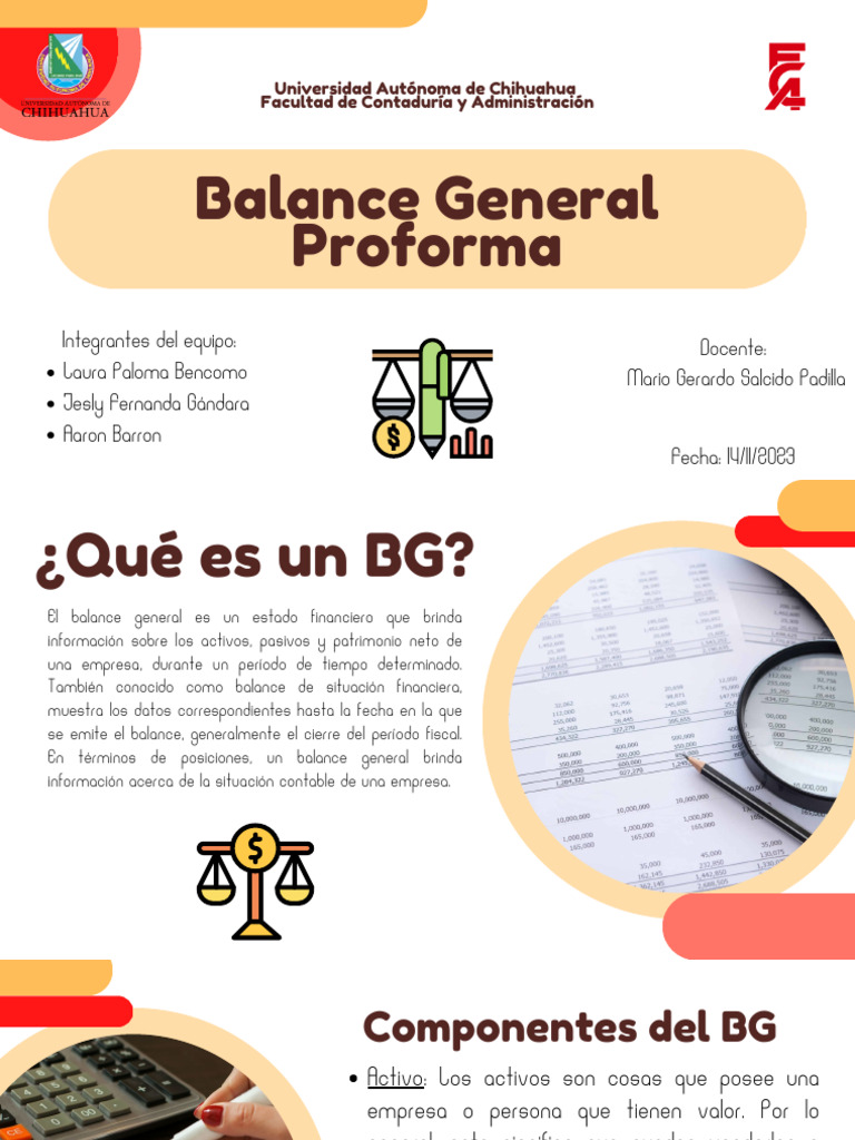 Presentación Balance General | PDF | Hoja de balance | Contabilidad