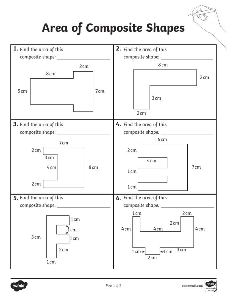 Grade 2 Composite Shapes Area Worksheet | PDF