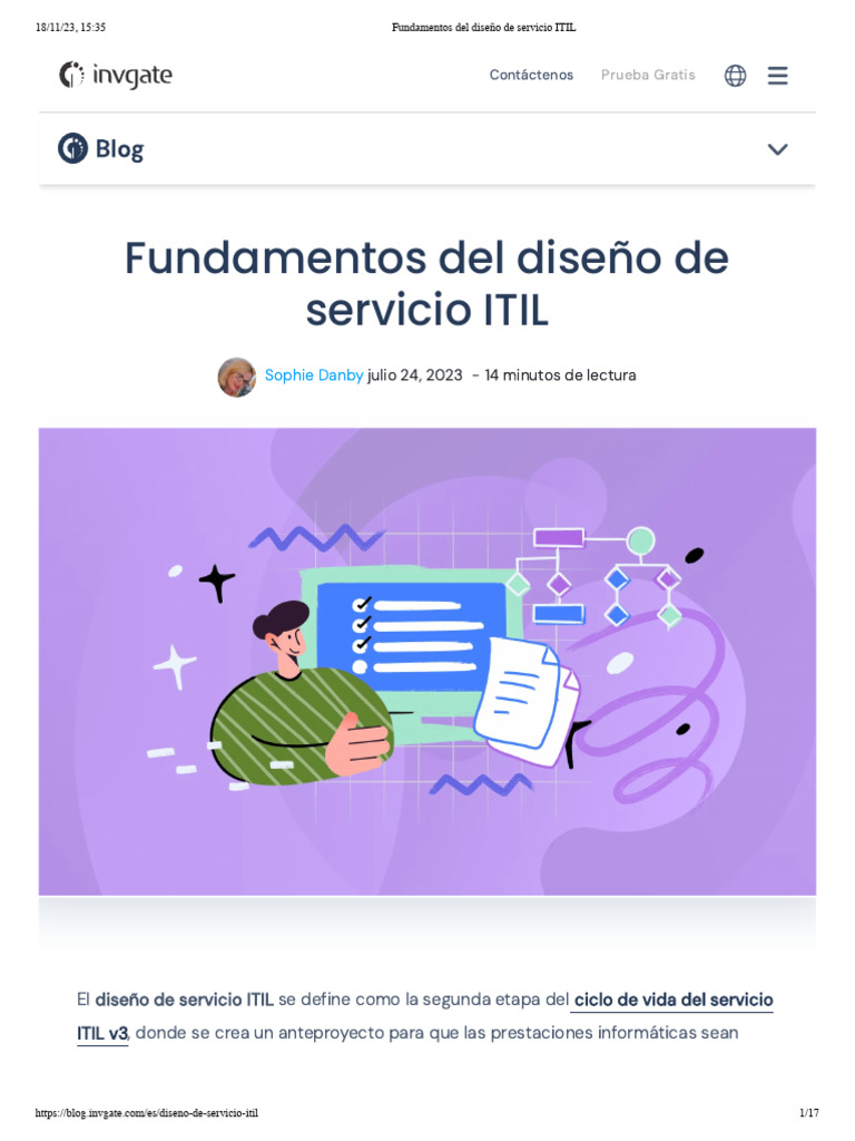 Fundamentos Del Diseño de Servicio ITIL 4 | PDF | Itil | Seguridad de ...