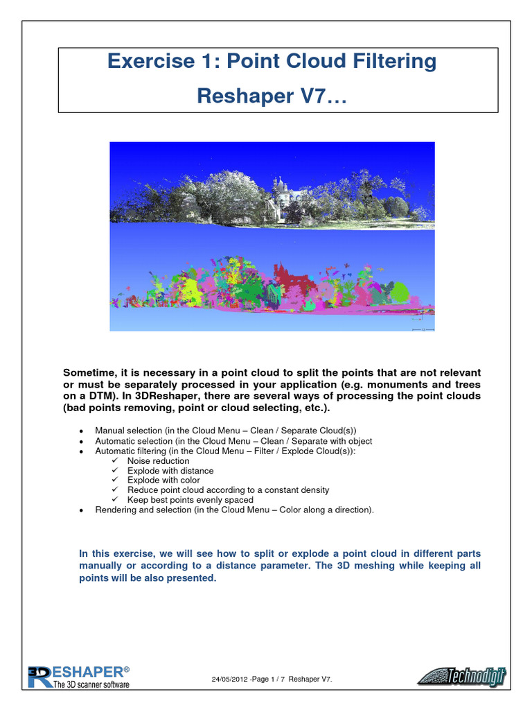 Point Cloud Filtering in 3DReshaper | PDF | 3 D Computer Graphics ...