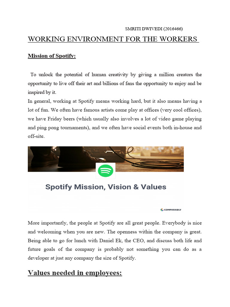 Working Environment For The Workers | PDF