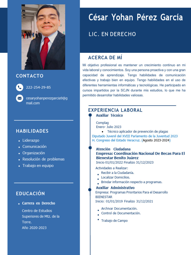 CV-Perez Garcia Cesar Yohan-1 | PDF