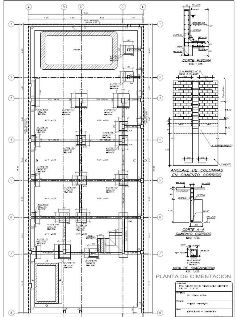 Casa Pacasmayo Estructuras 01 - Lorena Moran 17-08-09-Model | PDF