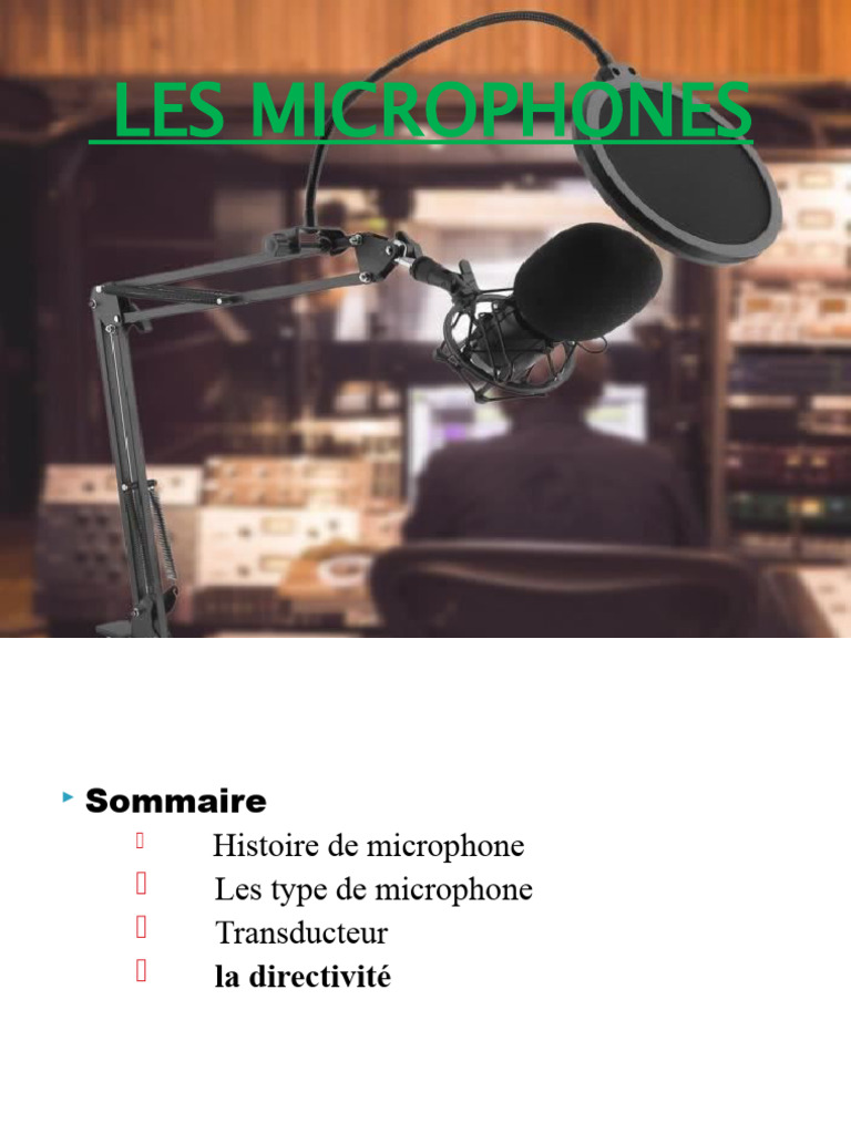 Les Microphone | PDF | Microphone | Électrotechnique