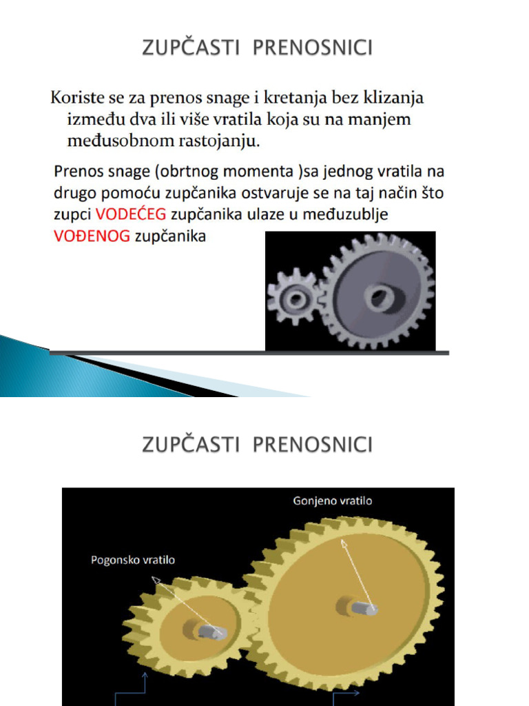 Zupčasti Prenosnici | PDF