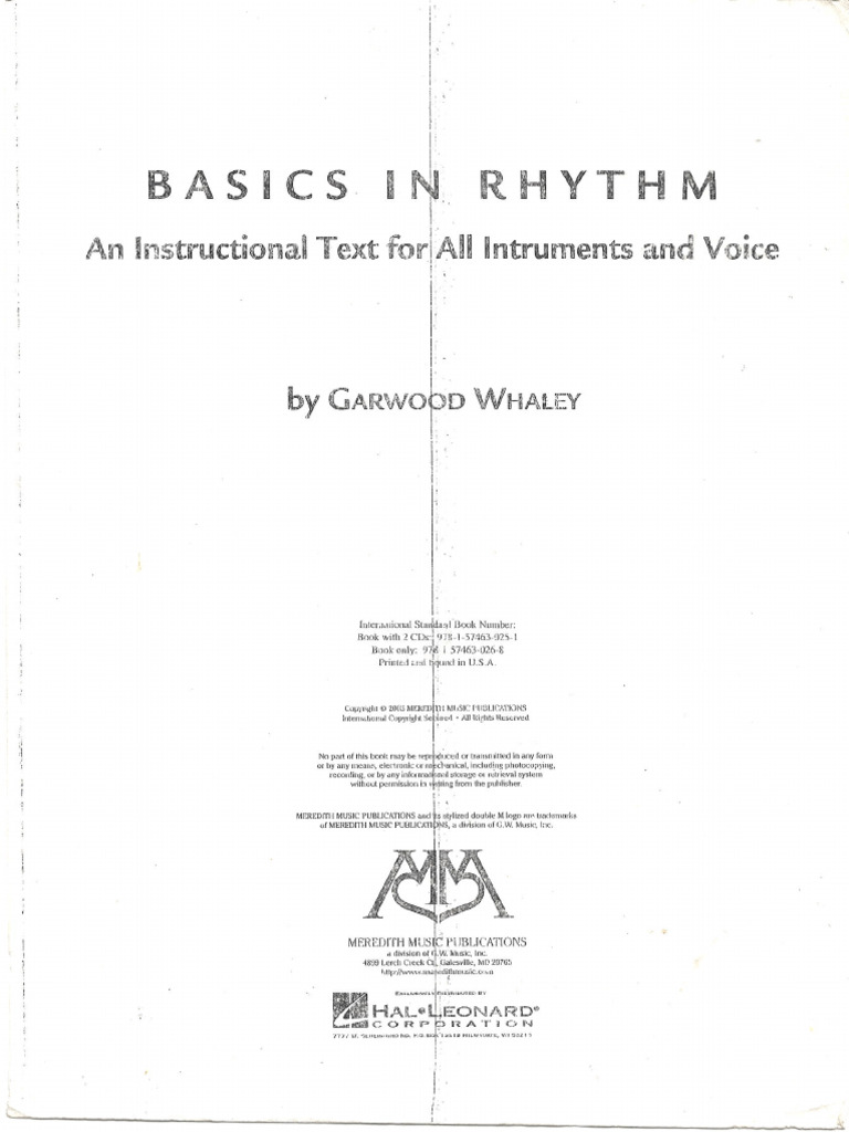 Conceptos Básicos de Ritmo | PDF