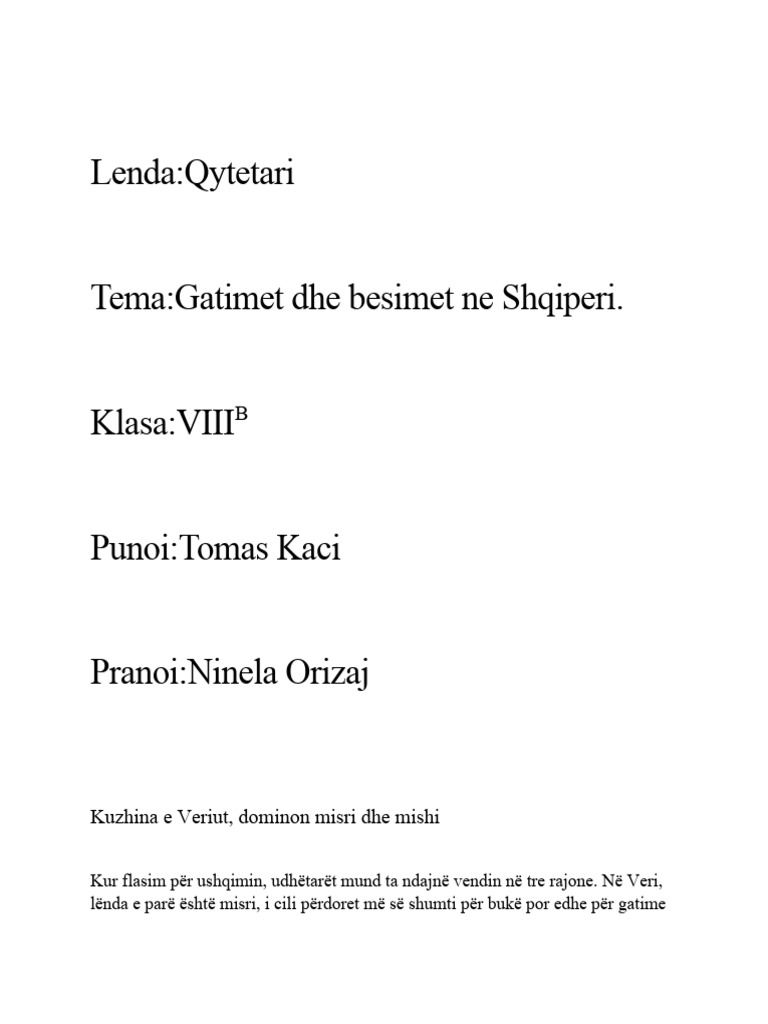 Lenda Qytetari | PDF