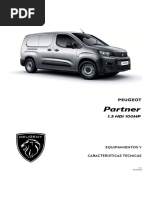 Ficha Técnica Peugeot Partner 2025 | PDF | Estilos de carrocería | Coche