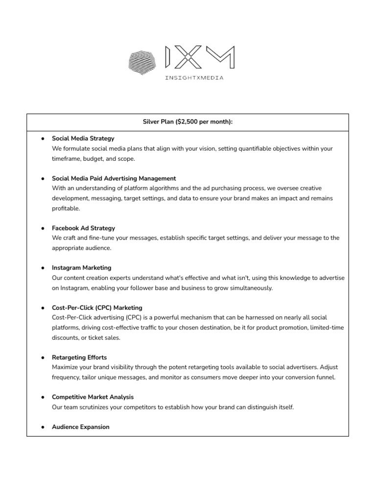 Ixm Service Packages | Download Free PDF | Brand | Popular Culture ...