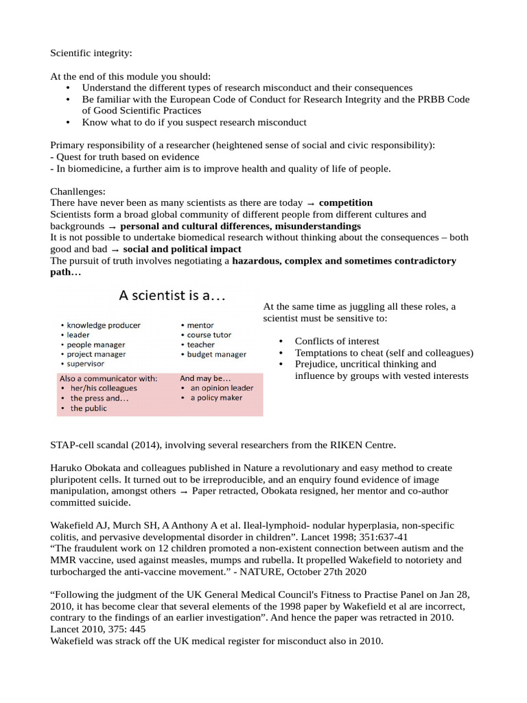 Understanding Research Misconduct and Integrity | PDF | Plagiarism ...