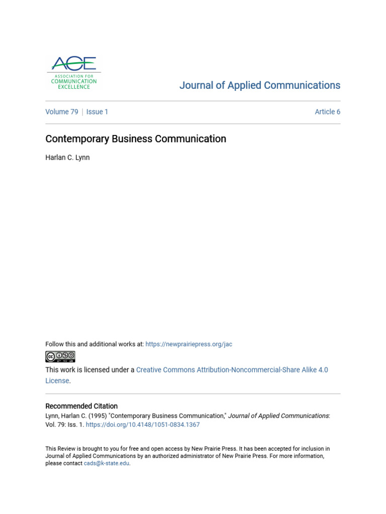 Contemporary Business Communication | PDF | Communication | Human Communication