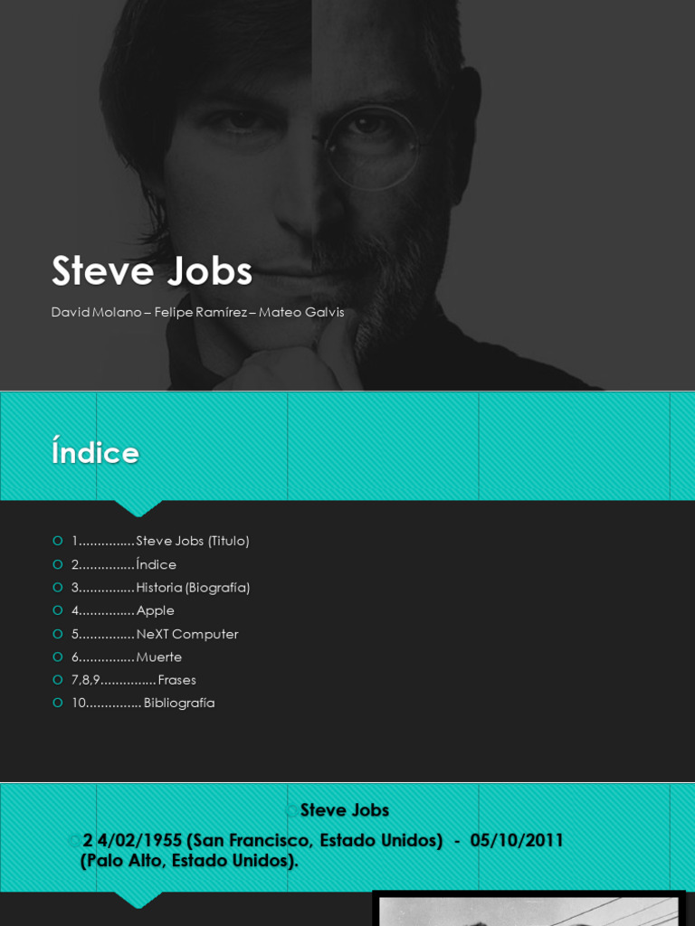 Steve Jobs Presentacion | PDF | Steve Jobs | Apple Inc.