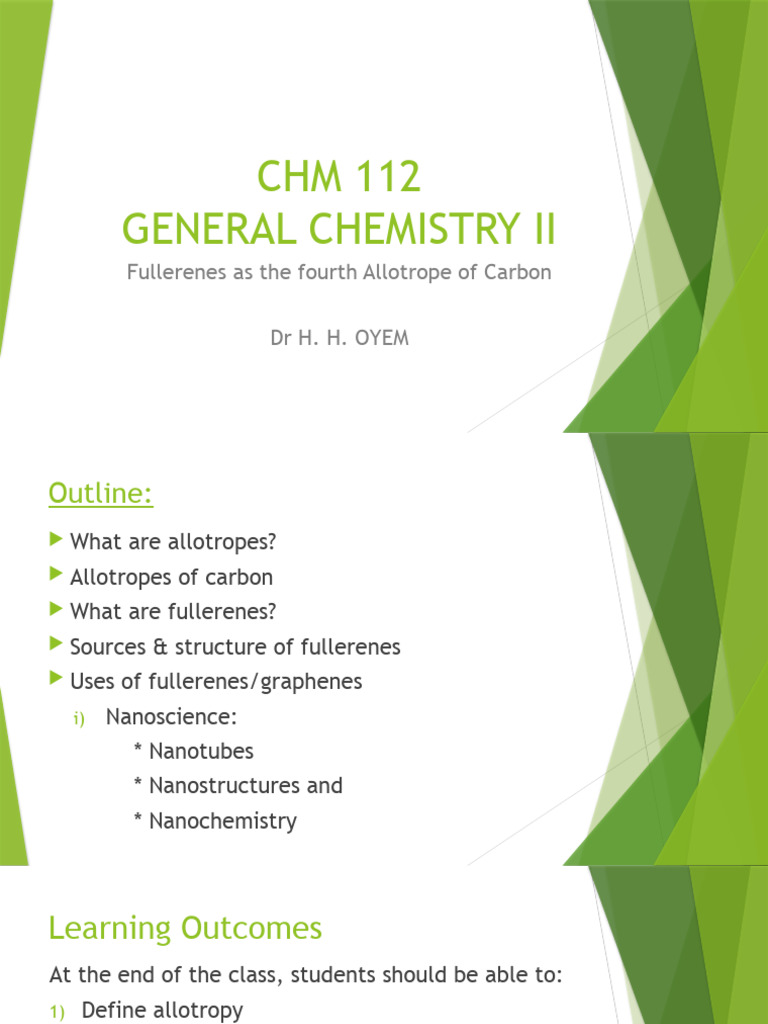 CHM 112 (Fullerenes) | PDF | Fullerene | Carbon