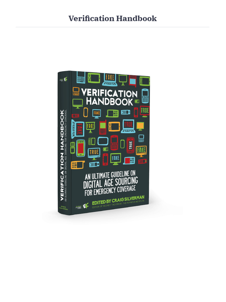 Verification Handbook for Journalists | PDF | Social Media | Popular ...