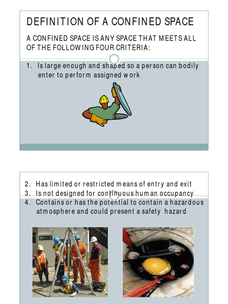 8.1 Confined Space Part 1 | PDF | Hazards | Physical Sciences