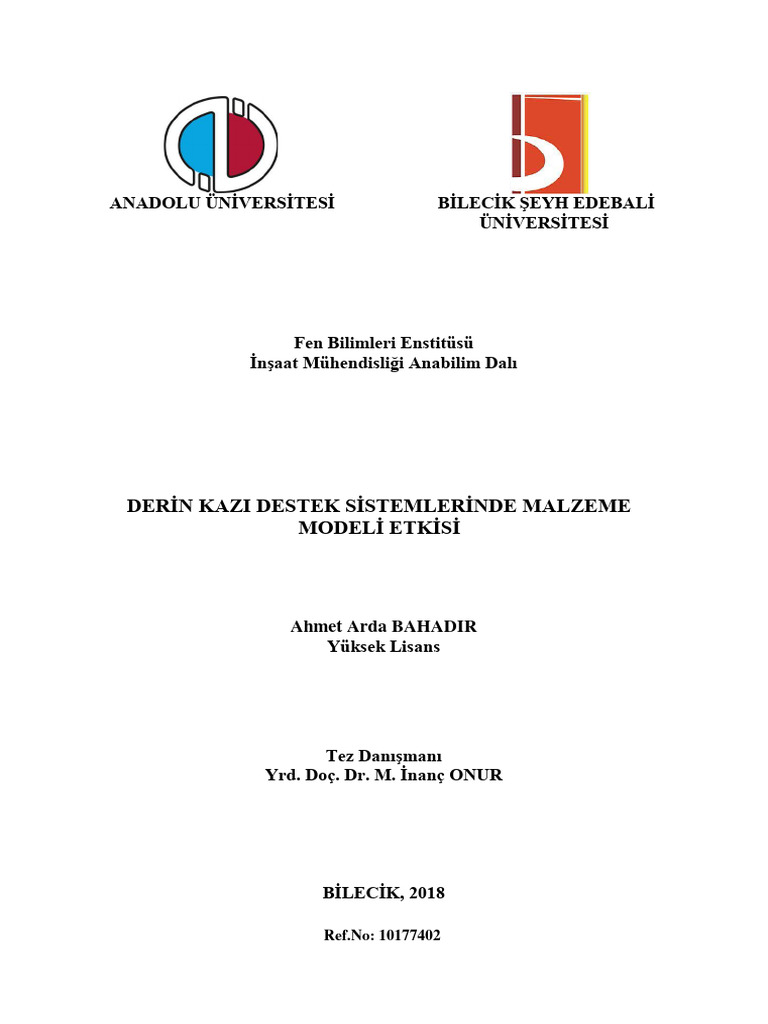 Plaxis Ornek Tez | PDF