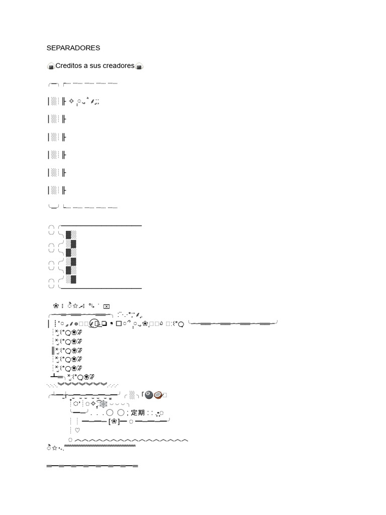 Separadores - ?? | PDF