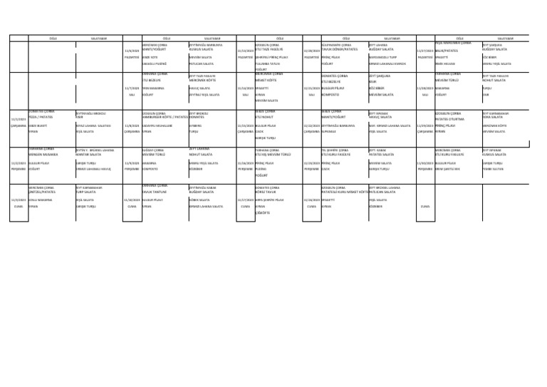 Kasim Ayi 2023 Menu | PDF