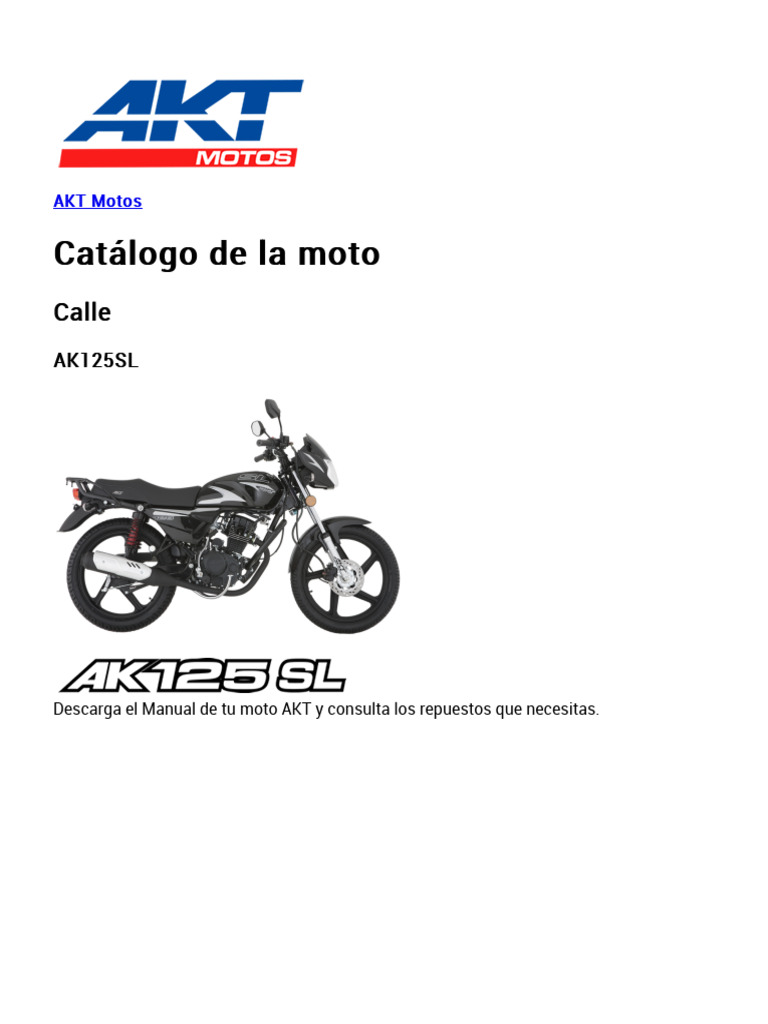 Catálogo de Partes Akt SL | PDF