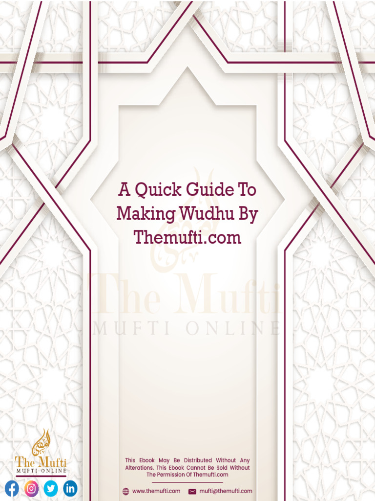 Short Wudhu Guide (Fardh, Sunnah, Mustahab) | PDF | Theocracy | Islamic ...