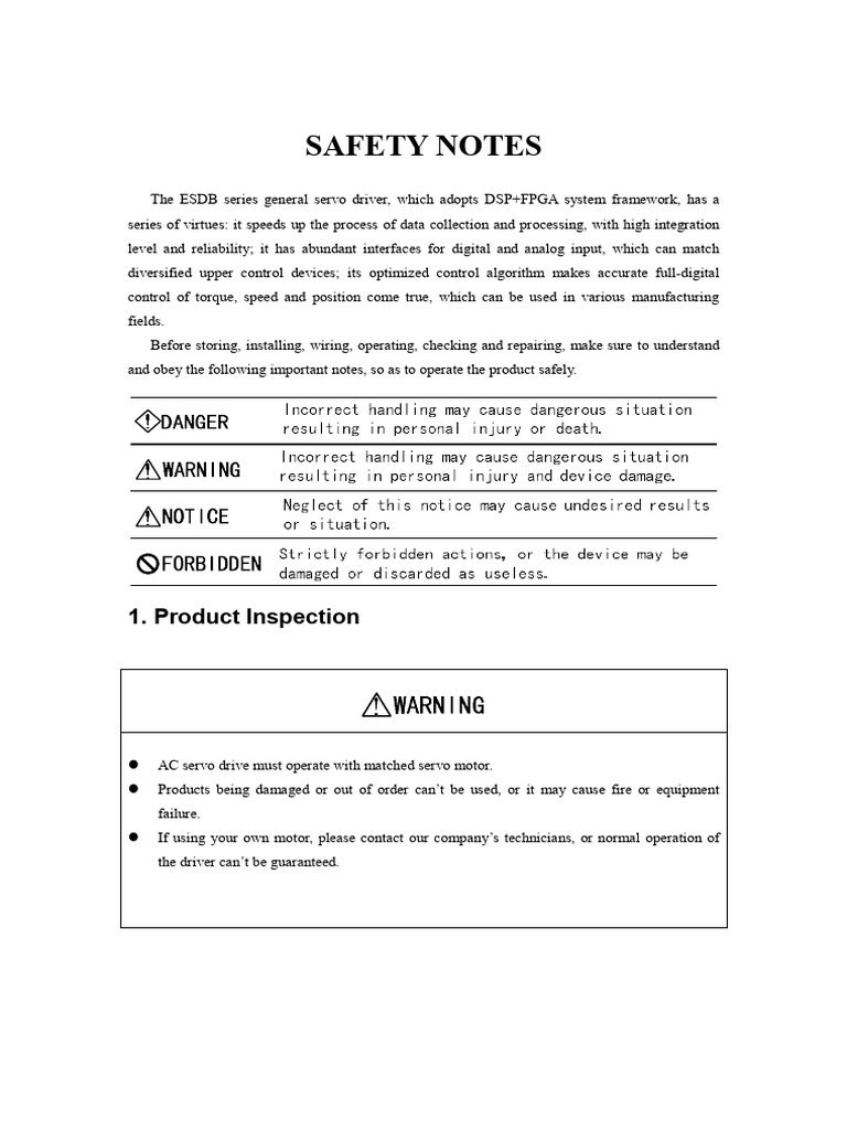 ESDB AC Servo Drive User Manual | PDF | Electrical Connector | Electric ...