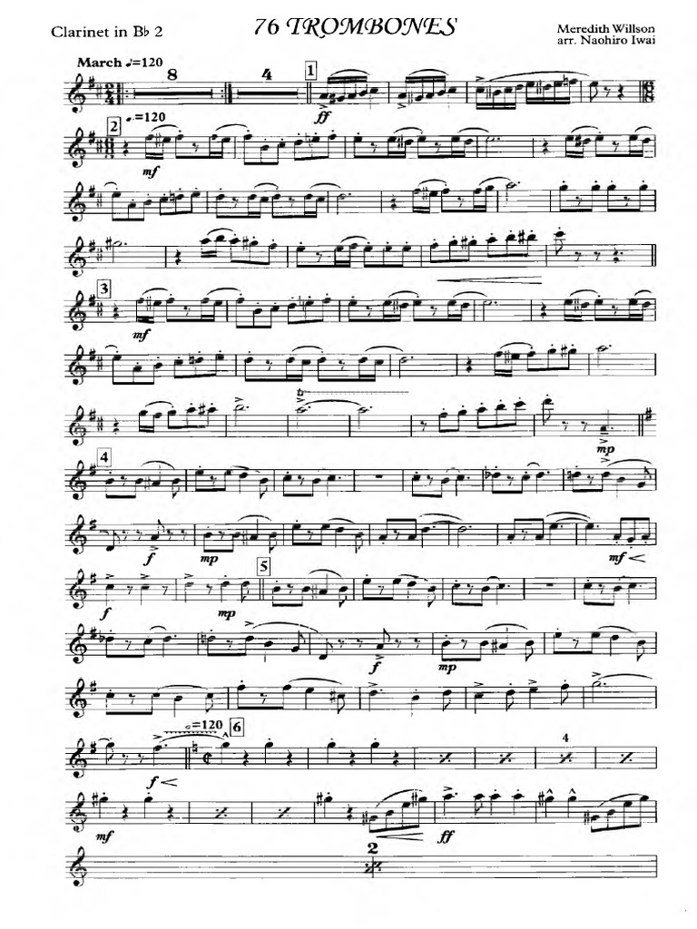 76 Trombones. | PDF