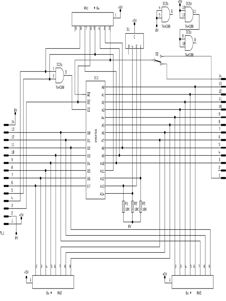 DX7 RAM Cartridge Schematic | PDF