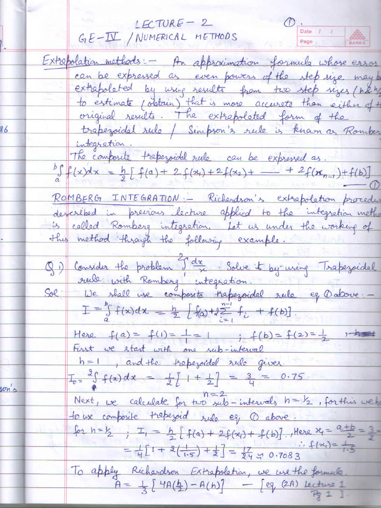 Lecture 3 PhyH Numerical Methods Sem IV | PDF Lecture 3 PhyH Numerical Methods Sem IV | PDF