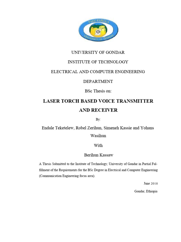Laser Torch Based Voice Transmitter and Receiver | PDF | Laser | Resistor