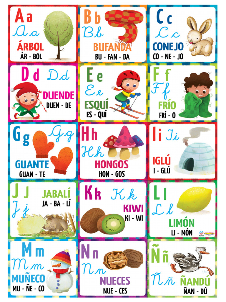 Abecedario Para Imprimir Pdf