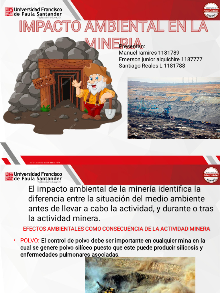 Impacto Ambiental de la Minería | PDF | Minería | Agua subterránea