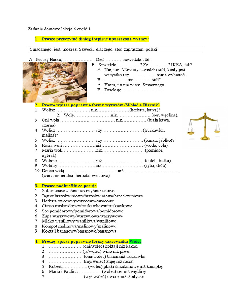 Zadanie Domowe Lekcja 6 Czesc 1 | PDF