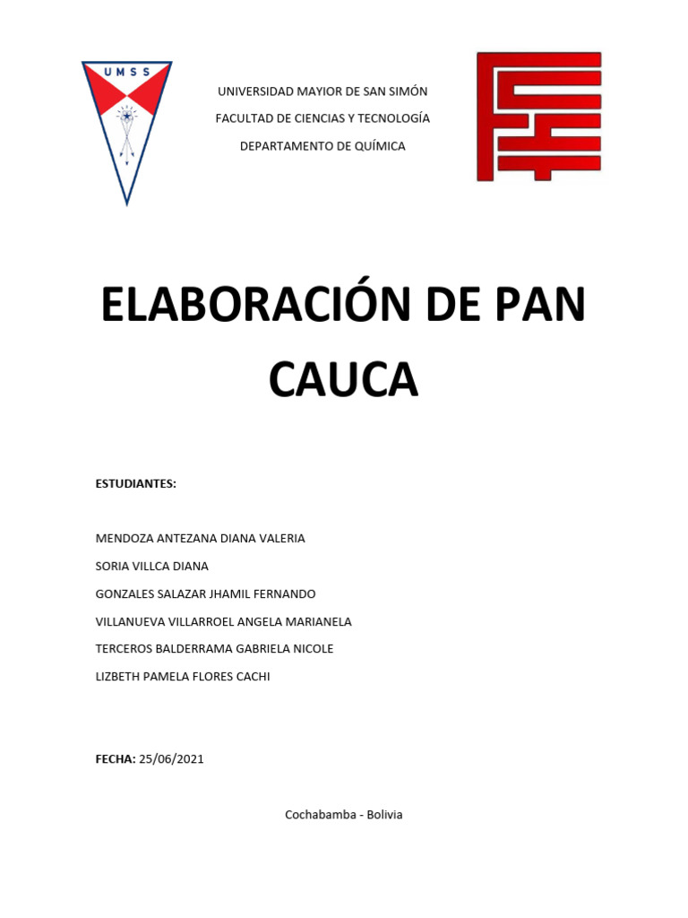 Elaboración y Costo del Pan Cauca | PDF | Panes | Alimentos
