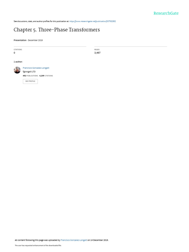 Three-Phase TransformersLIL | PDF | Transformer | Physical Sciences