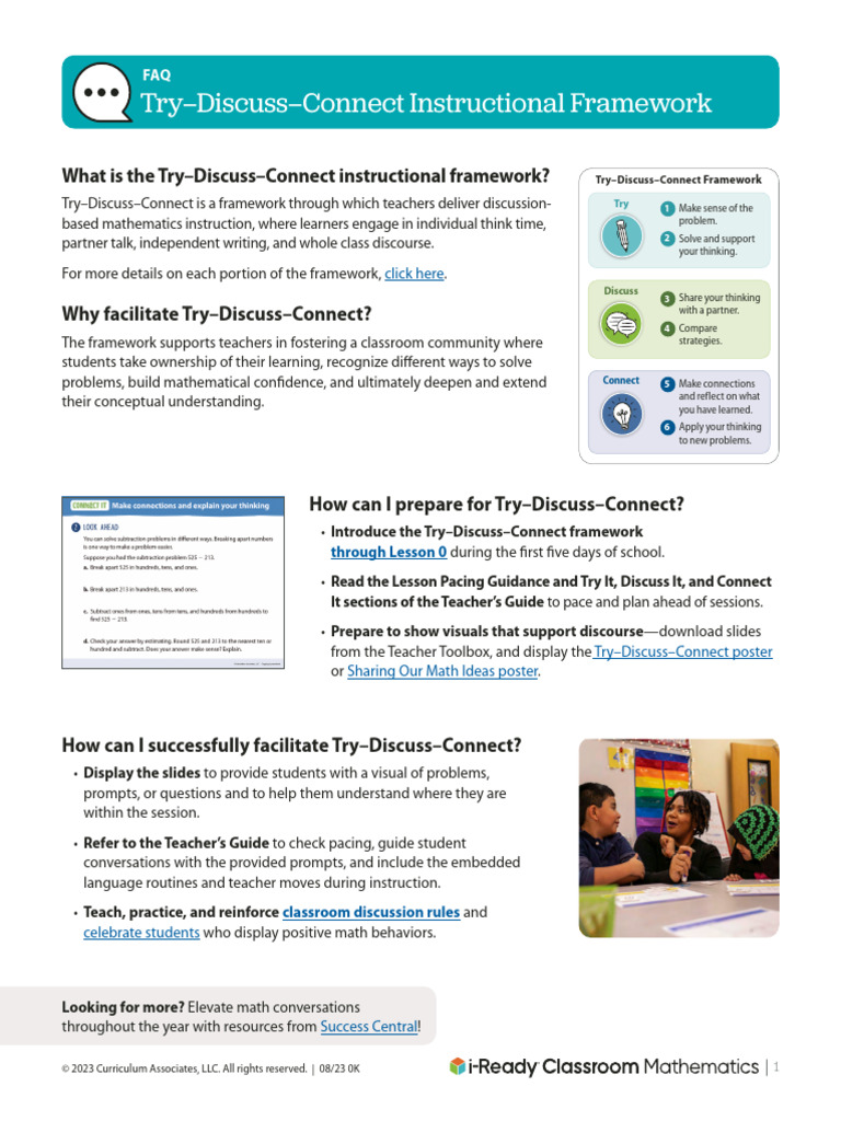 Iready Classroom Math Faq TDC Framework | PDF | Change | Cognitive Science